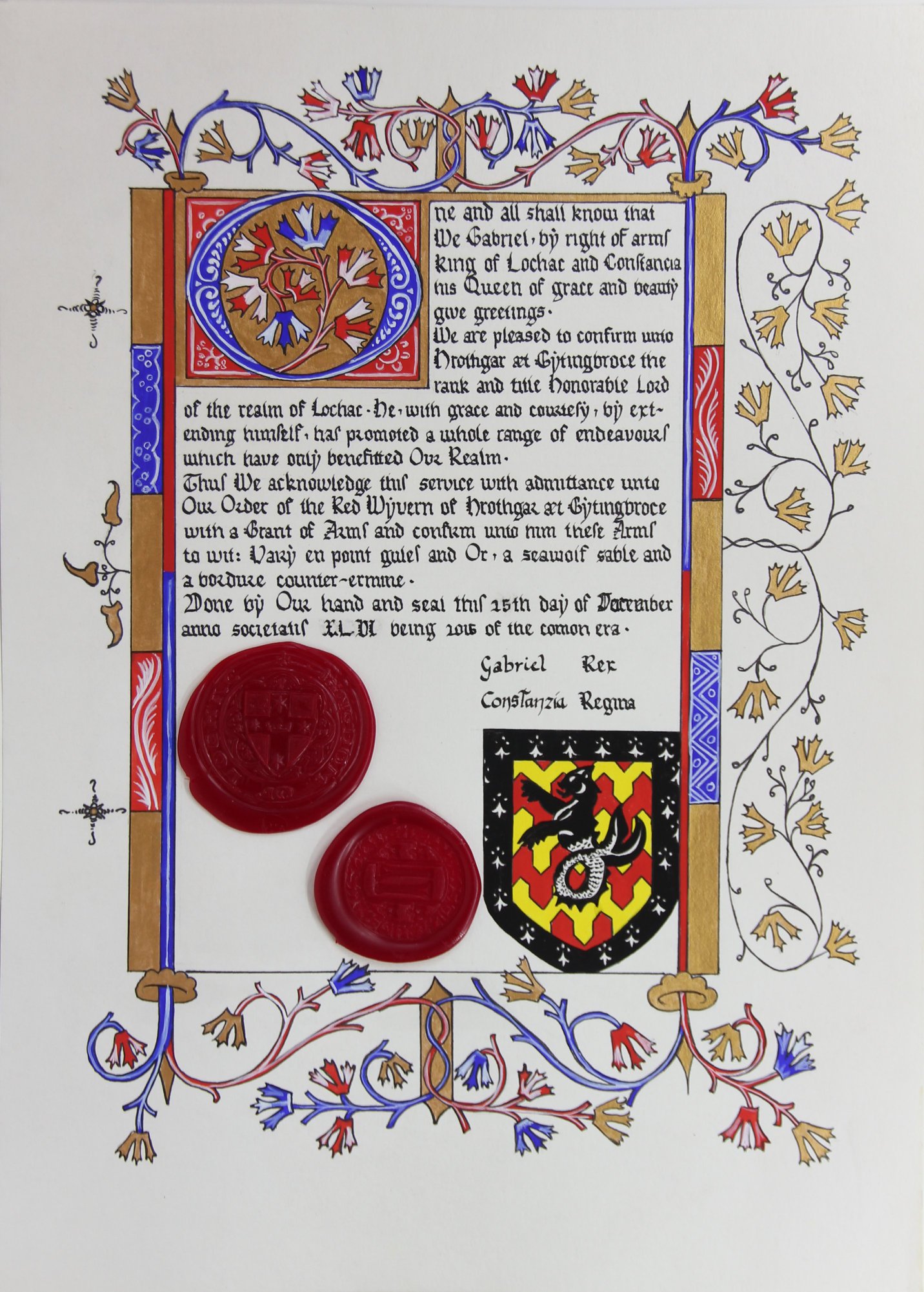 Gallery of Works – Scrolls – Scribes of Lochac